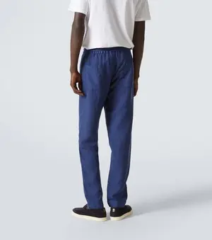 Fedeli Linen Straight Trousers