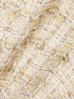 Versace Cotton-blend Tweed Mini Skirt - Neutrals