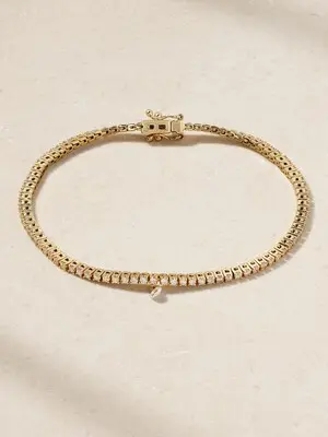 PERSEE 18-karat Diamond Tennis Bracelet - Gold