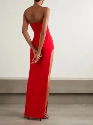 MONOT Strapless Crepe Gown