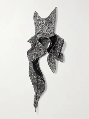 Maticevski Indiscreet Wave Strapless Asymmetric Top