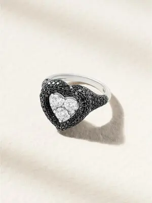 KAMYEN Manaal 18-karat Gold Diamond Ring - Black