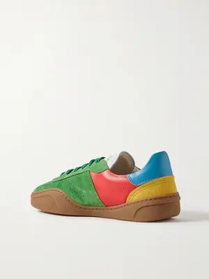 Acne Studios Suede And Leather Sneakers - Multi