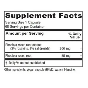 VITANICA Rhodiola Extract Plus 60 Capsules