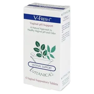 VITANICA V-fresh Vaginal Ph Support Suppositories 6 Suppositories - One-color