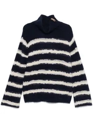 Dorothee Schumacher Striped Wool-cashmere Sweater