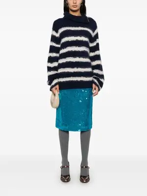 Dorothee Schumacher Striped Wool-cashmere Sweater