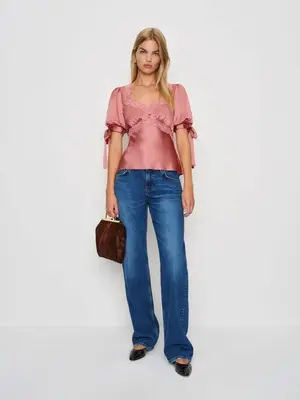 Reformation Trimmed Blouses