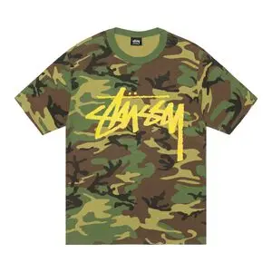 StÜssy Stock Camo Tee 'camo/yellow