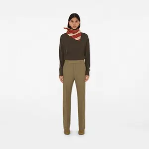Burberry Striped Cotton Scarf