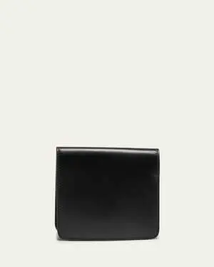 Saint Laurent Passport Holder In Calfskin - Nero