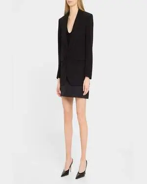 Amina Muaddi Anok Patent Leather Mule Pumps