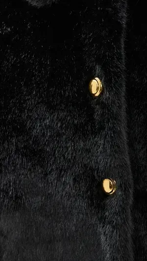 English Factory Faux Fur Collared Jacket