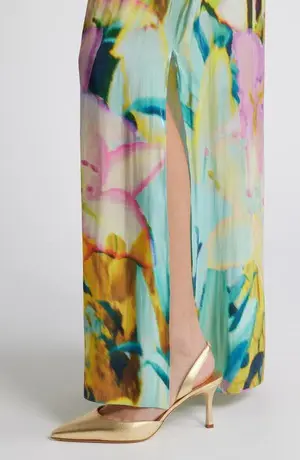 Kobi Halperin Loretta Floral Satin Pants