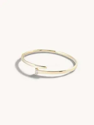 LUCY DELIUS JEWELLERY The Lucky One Gold And Diamond Bangle