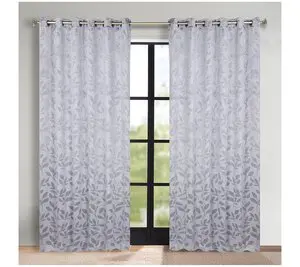 SUPERIOR Leaves Room Darkening Blackout Curtain S Set, 70x96 - One-color