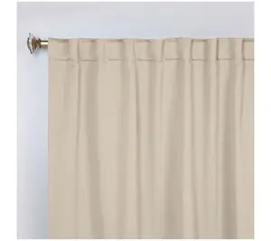 SUPERIOR Solid Room Darkening Blackout Curtains Back Tab 26x63