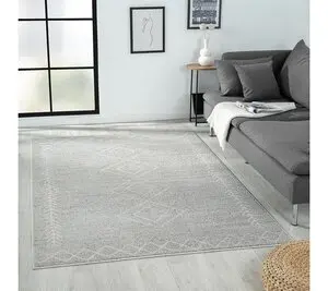 OX BAY TRADING CO. Ox Bay Modern Geometric Performance Indoor 5' X 7' Rug - One-color
