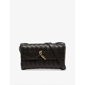 Bottega Veneta Andiamo Leather Cross-body Bag - Fondant-m Brass