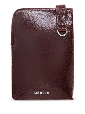 Alexander McQueen Logo-lettering Phone Pouch - Red