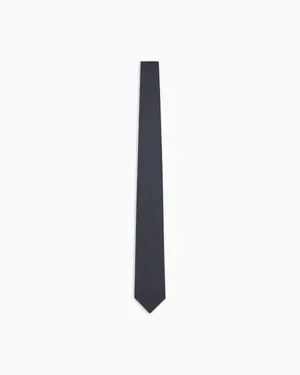 Giorgio Armani Pure Silk Micro Polka-dot Jacquard Tie - Black