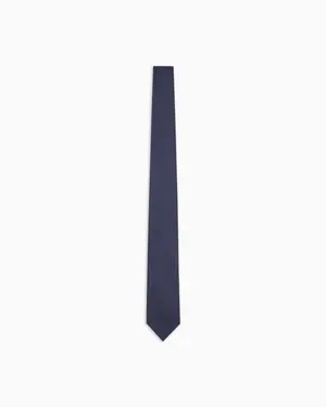 Giorgio Armani Pure Silk Micro Polka-dot Jacquard Tie - Blue