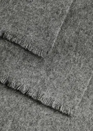 TOTEME Wool Scarf - Light Grey