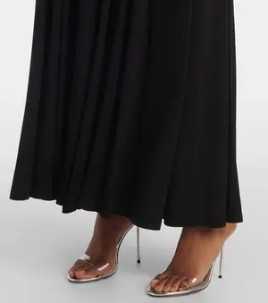 Simkhai Amarantha Off-shoulder Draped Maxi Dress