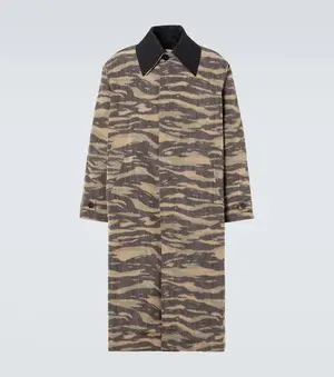 JIL SANDER Camouflage Car Coat - Multicoloured