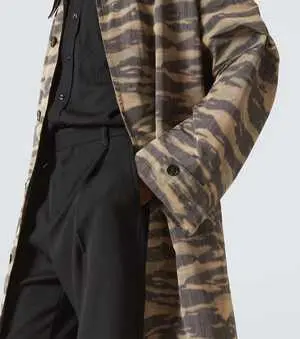JIL SANDER Camouflage Car Coat