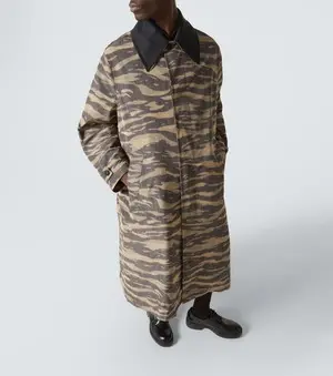 JIL SANDER Camouflage Car Coat