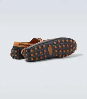 TOD'S Gommino Bubble Leather Boat Shoes