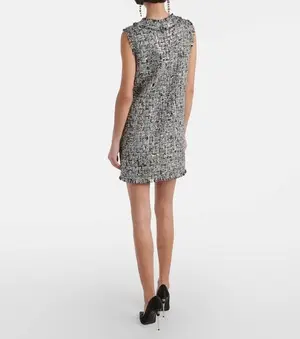 Dolce & Gabbana Tweed Lamé Mini Dress