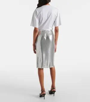 Versace Chainmail Pencil Skirt