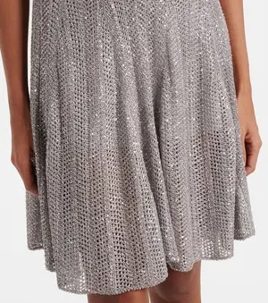 Alaïa Sequined Knitted Minidress