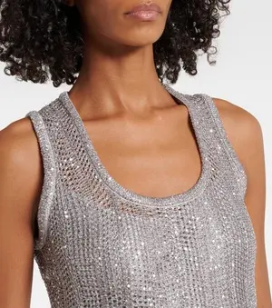 Alaïa Sequined Knitted Minidress