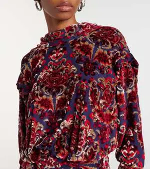 Rabanne Draped Jacquard Maxi Dress