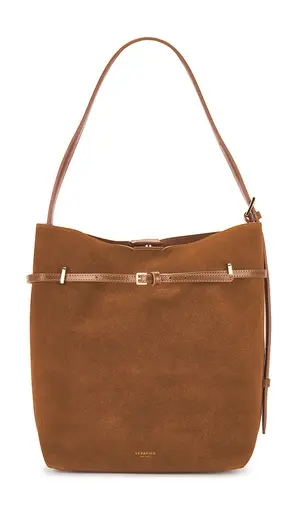 VERAFIED Suede Belted Tote Bag