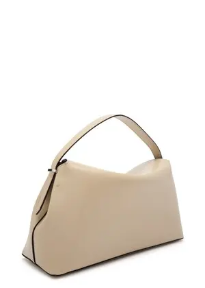 TOTÊME T-lock Leather Top Handle Bag - Cream
