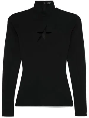 MUGLER Star Top - Black