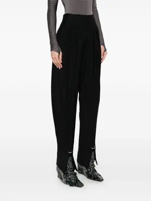 MUGLER Pierced Trousers - Black