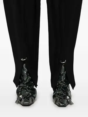 MUGLER Pierced Trousers - Black