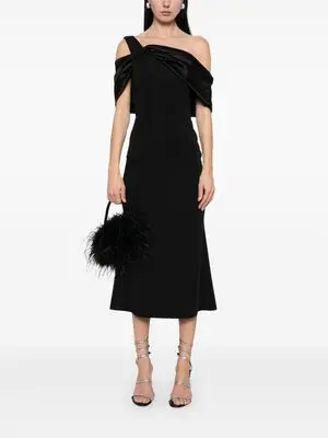 CRISTALLINI Ophelia Midi Dress - Black