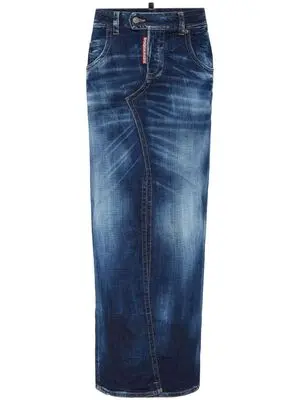 Dsquared2 Denim Maxi Skirt