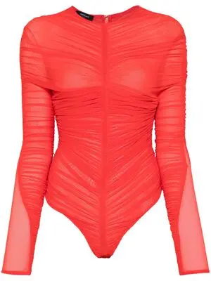 MUGLER Ruched Bodysuit