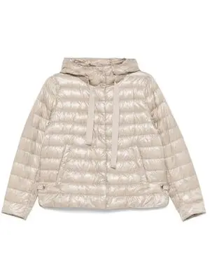 Herno Quilted Hooded Jacket - Neutrals