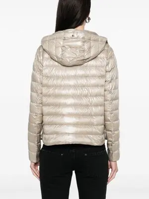 Herno Quilted Hooded Jacket - Neutrals