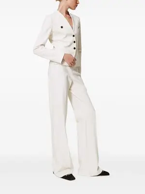 TWINSET Button-detail Wide-leg Trousers