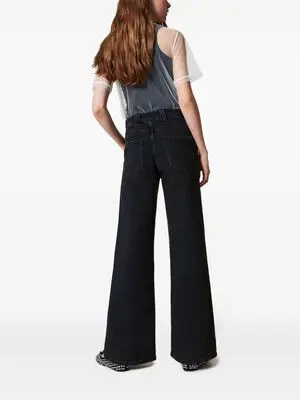 TWINSET Pressed-crease Wide-leg Jeans