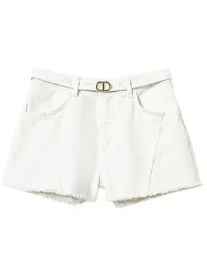 Twinset Frayed Shorts For Women